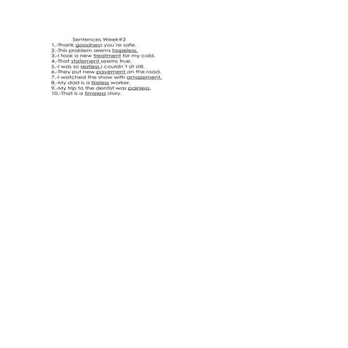 Spelling sentences 2, 5th | DOC