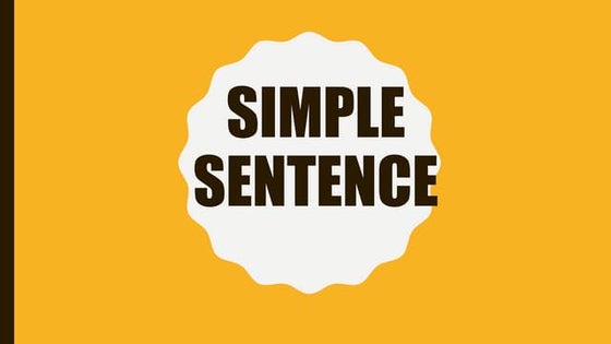 The sentence | PPT