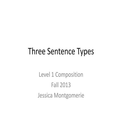 Sentence types | PPTX