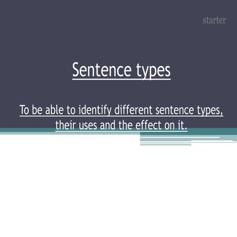 Sentence types | PPT | Free Download