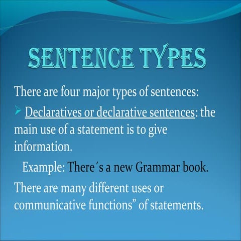 Sentence types 2013 | PPT
