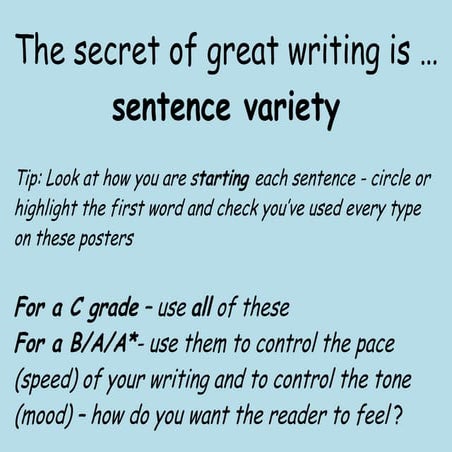 Sentence variety | DOCX