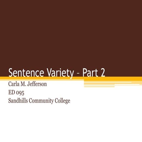 Sentence variety2 (chapter 33) | PPTX