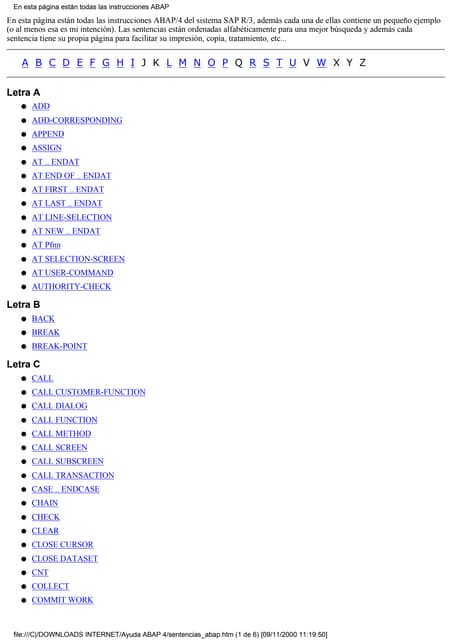 Introducción ABAP 7.51