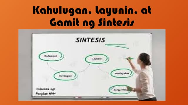 kahulugan, katangian at pagsulat ng sintesis | PPTX