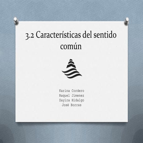 El Sentido común | PPTX
