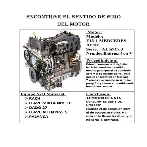 Sentido de giro del motor | DOCX