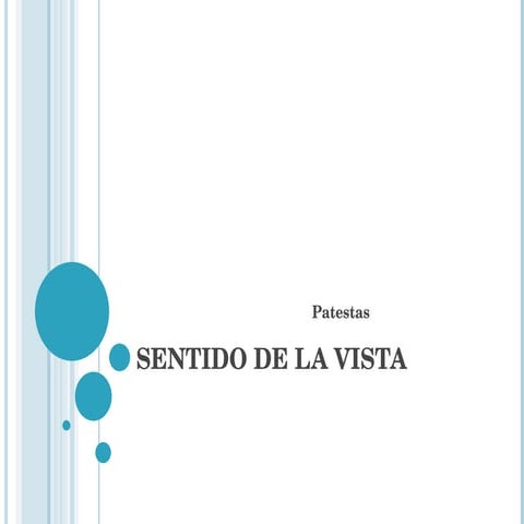Sentido De La Vista 2 | PPT