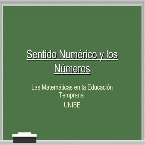 Sentido numérico/Number sense | PDF