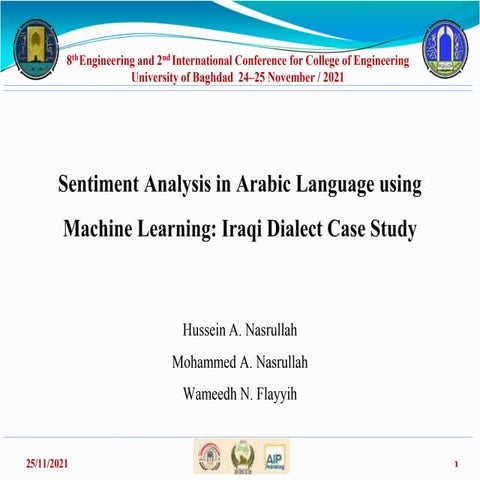 Sentiment Analysis in Arabic Language .pptx