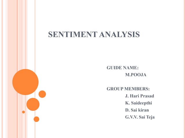 Sentiment Analysis using Twitter Data | PPT Sentiment Analysis using Twitter Data | PPT