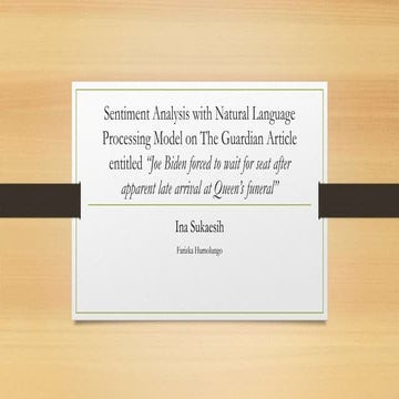 Sentiment Analysis With Natural Language Processing Model On Pptx