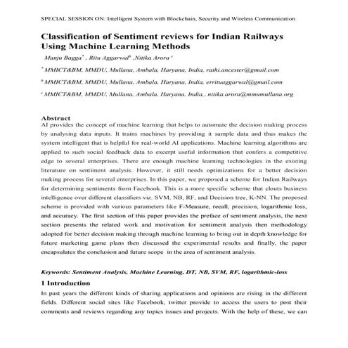 Sentiment Analysis Pdf