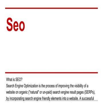 Seo | PPTX