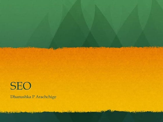 Seo ChecK list | PPT | Web Design and HTML | Internet