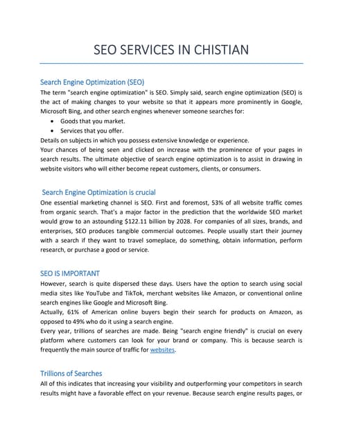 Seo presentation | PPT