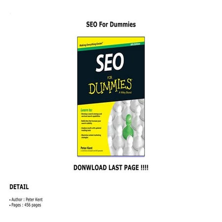 SEO For Dummies | PDF