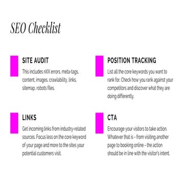 SEO Checklist - Where to start an on-page SEO analysis | PPT