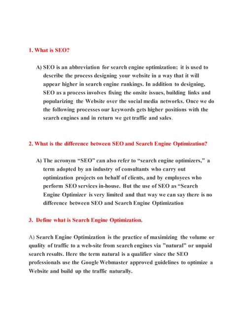 seo notes.pdf | Search | Internet