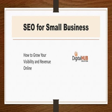 SEO for Small Business: Boost Rankings & Grow Your Online Reach | PPTX