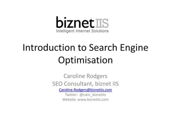 SEARCH ENGINE OPTIMIZATION (SEO) | PPTX | Search | Internet