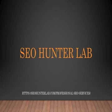 Seo hunter lab | PPT
