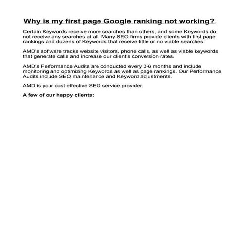 SEO Portfolio | PDF
