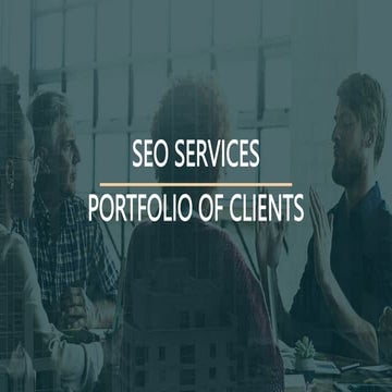 SEO Portfolio | PPTX | Web Development | Internet