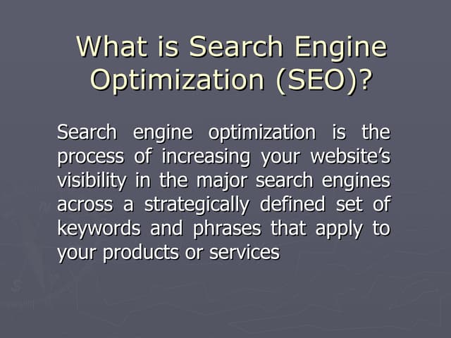 Search Engine Optimization Tutorial