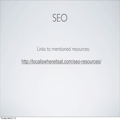 Seo presentation | PPT