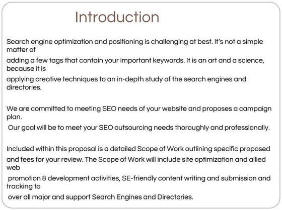 SEO Proposal | PDF
