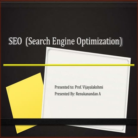 Seo (search engine optimization) | PPTX