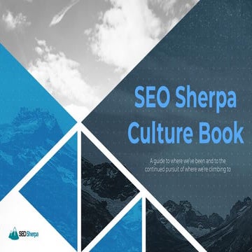 SEO Sherpa's Culture Book | PDF