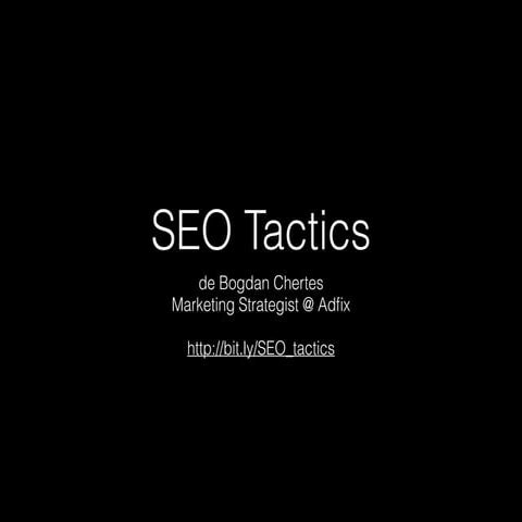 Seo tactics: tips & tricks | PDF
