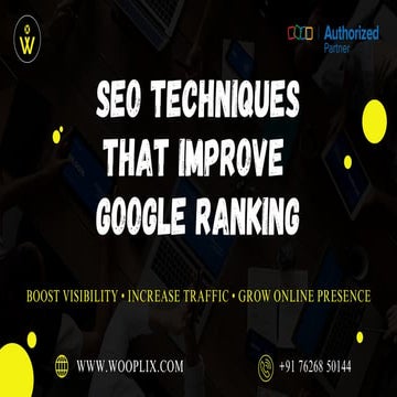 SEO Techniques That Improve Google Ranking | PDF