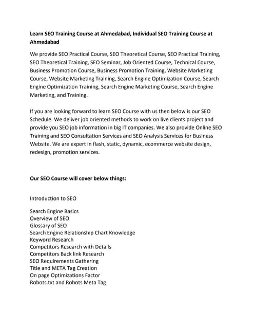 DCKAP SEO Flow Chart | PDF