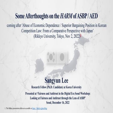 Sangyun Lee, 'Some Afterthoughts on the HARMof ASBP / AED' (2022) | PDF