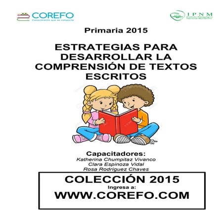 ESTRATEGIAS PARA DESARROLLAR LA COMPRENSIÓN DE TEXTOS ESCRITOS | PDF