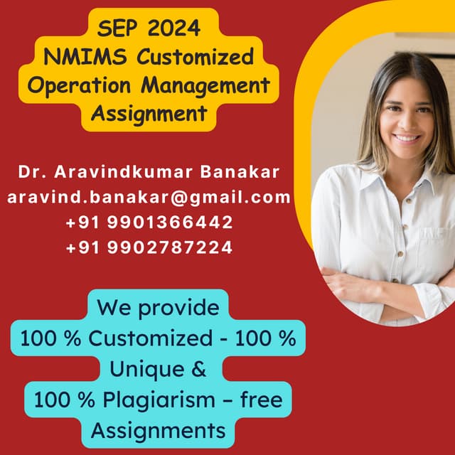 SEP 2024 NMIMS Customized Operation Management Assignment.pdf