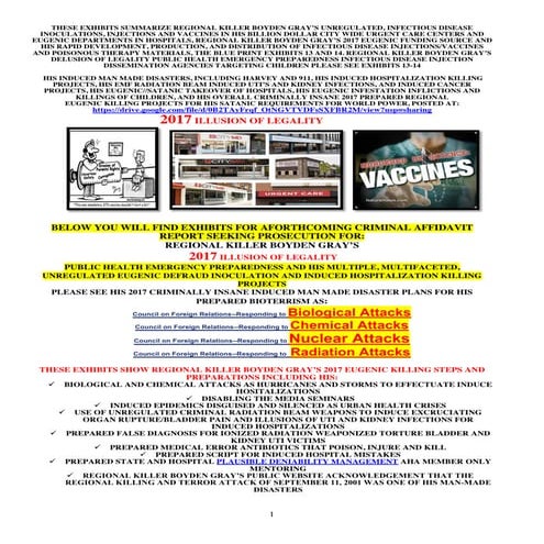 REGIONAL KILLER BOYDEN GRAY'S 2017 EUGENIC FUNDING, NEWLY CONCOCTED ...