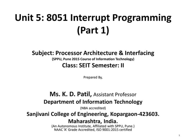 Unit 5_interrupt programming_Part 1 | PPT Unit 5_interrupt programming_Part 1 | PPT