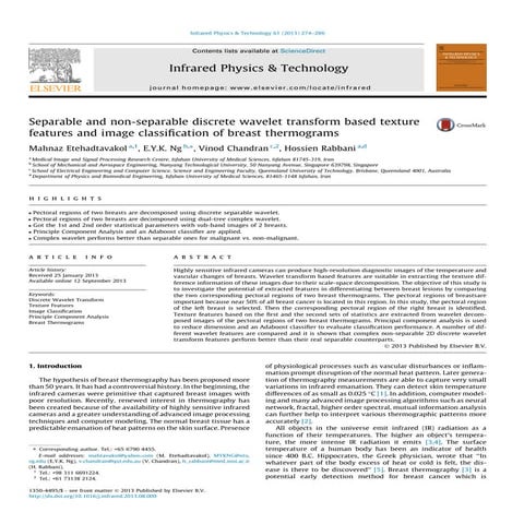 Separable And Non Separable Discrete Wavelet Transform Based Texture Pdf Physics Science