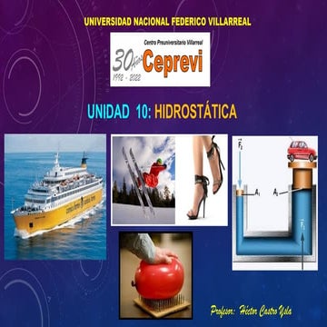 Separata 10 HIDROSTÁTICA CICLO 2022 -B y Resolucion Problemas ...