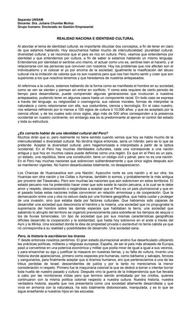 Ensayo. identidad latinoamericana | PDF