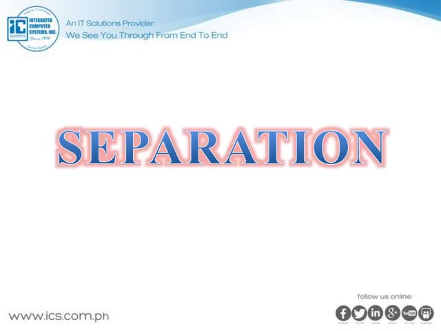 Seperation | PPTX