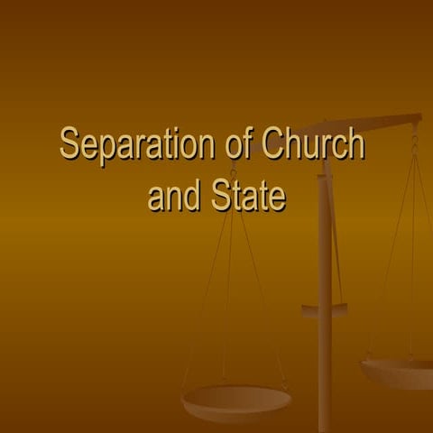 Separation Of Church | PPT