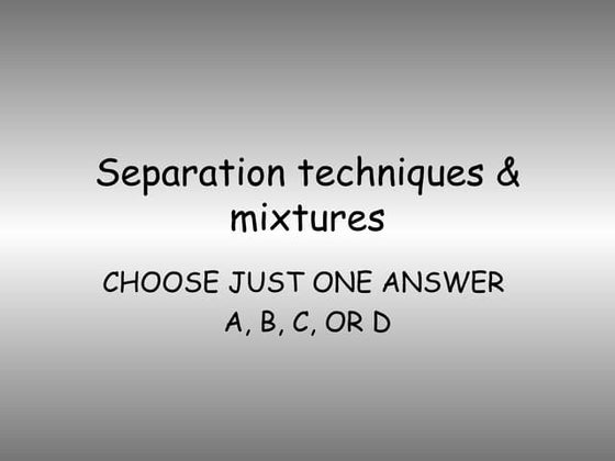 Elements compounds and mixtures mcq chapter 3 | PDF