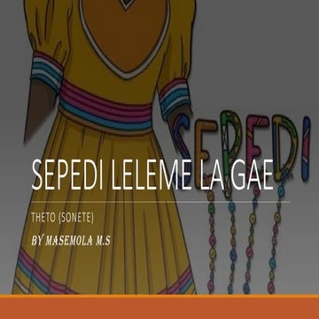 This is Sepedi HL P2 Notes for all Grade, From Grade 10 to matrix | PDF