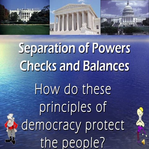 Seperationof powers checksandbalancesppt | PPT