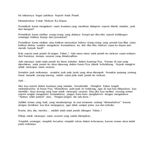 Seperti anak panah | PDF